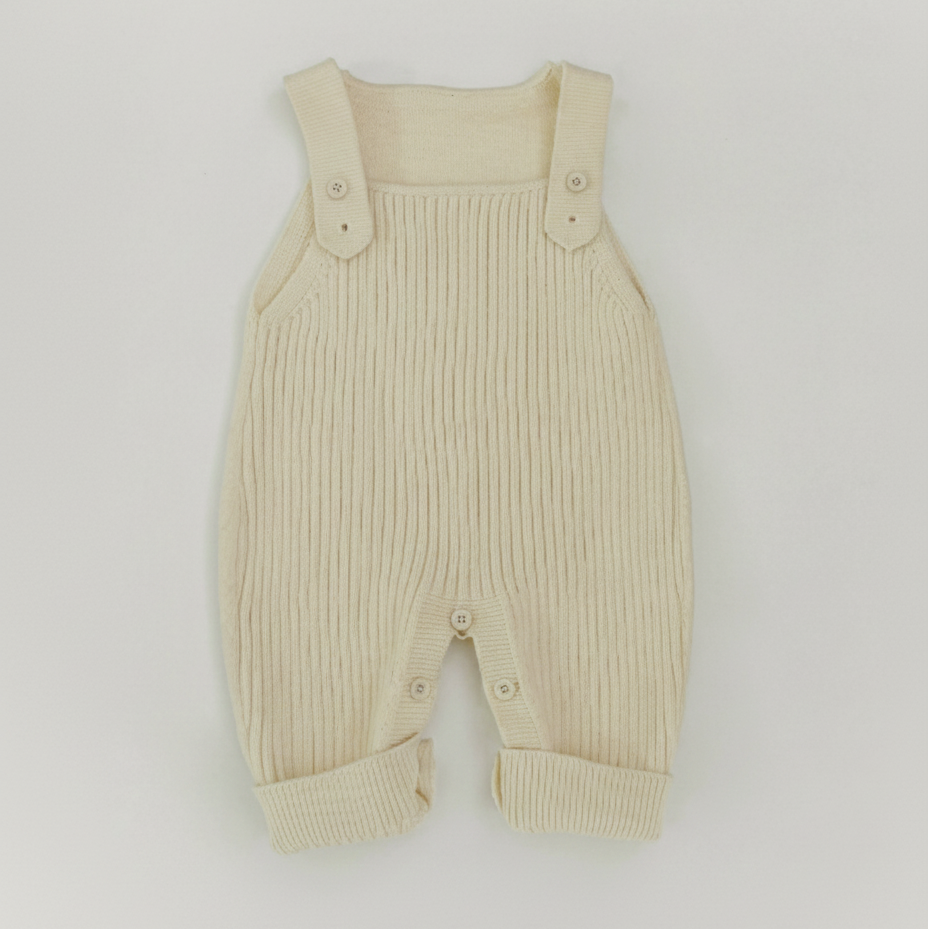 Overol beige tejido – Babyellow